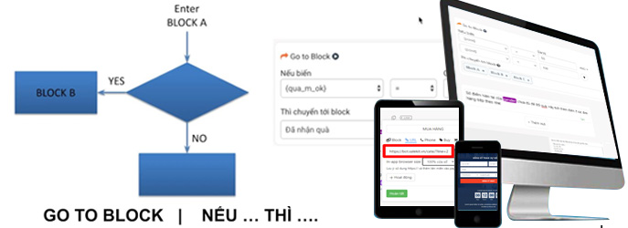 Go To Block/ Flow - Chuyển hướng khách hàng tới Block/ Flow khác
